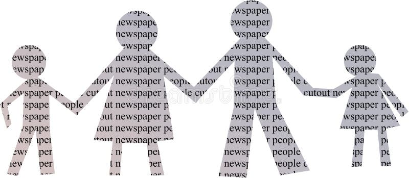 Paper Family stock illustration. Illustration of father - 174509