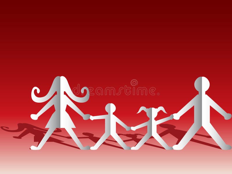 Paper family stock illustration. Illustration of family - 49421823