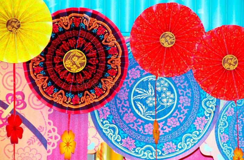 Paper fans stock image. Image of paper, holiday, culture - 29372059