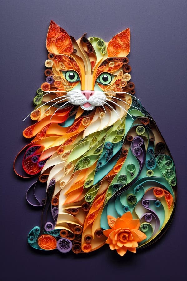 Paper Figure in the Form of a Frog Stock Illustration - Illustration of ...