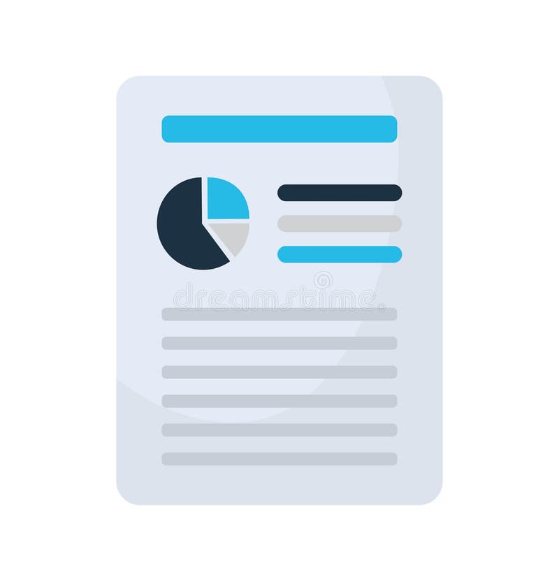 Paper file illustration stock vector. Illustration of list - 225138029