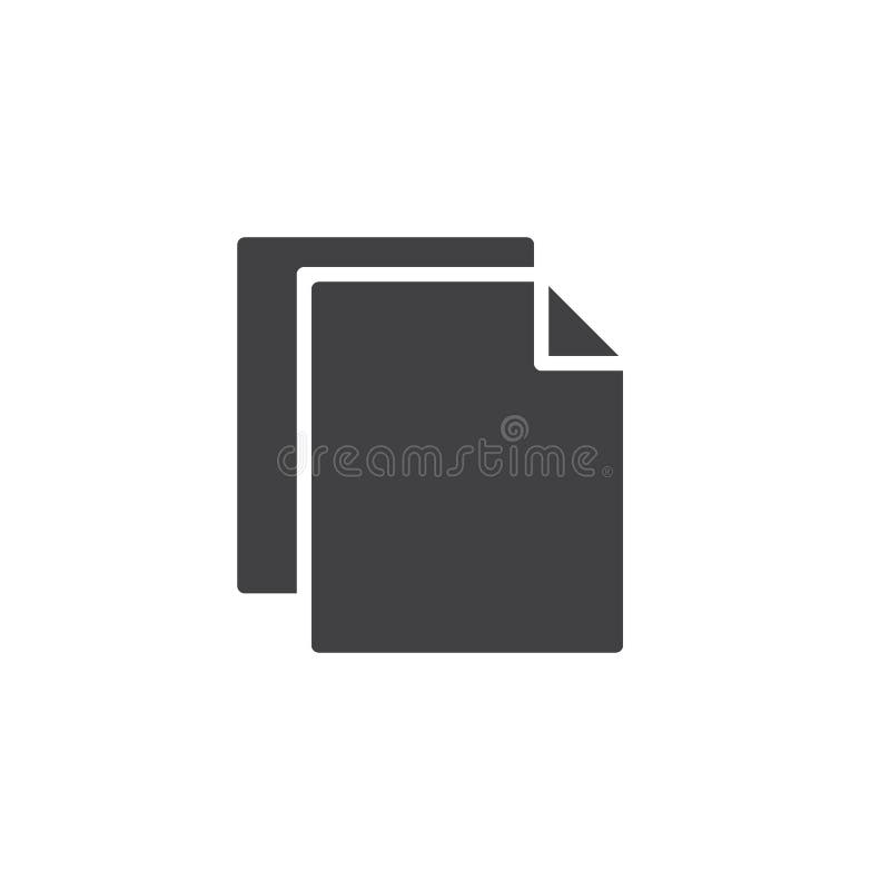 Paper file vector icon stock vector. Illustration of education - 133469227