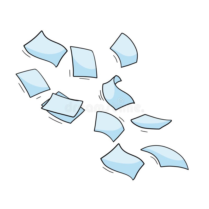 Blank Paper Sheets Falling Down Stock Illustrations – 72 Blank Paper ...