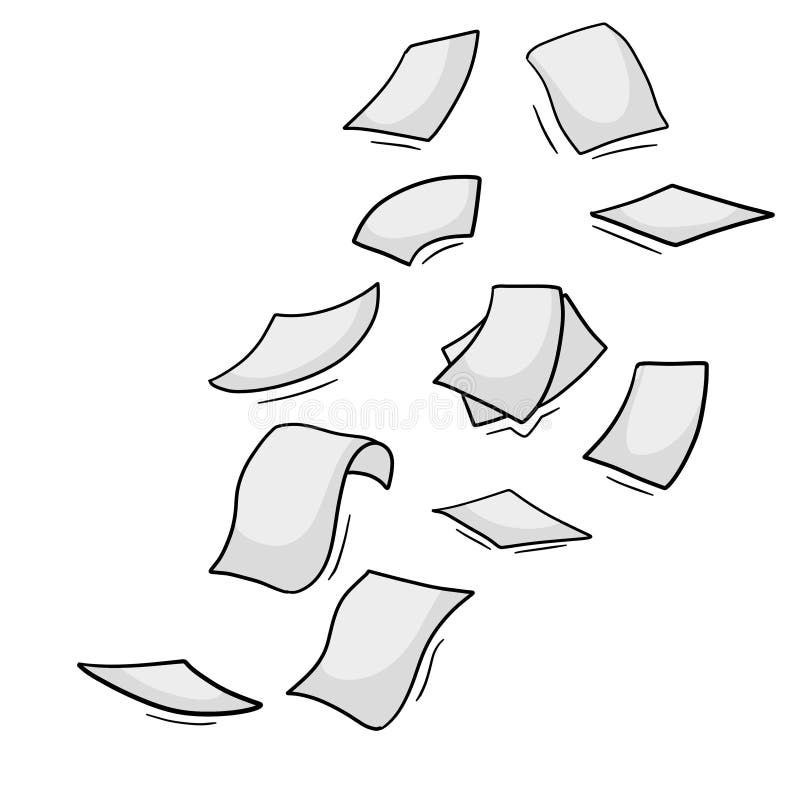Falling Sheet Of Paper