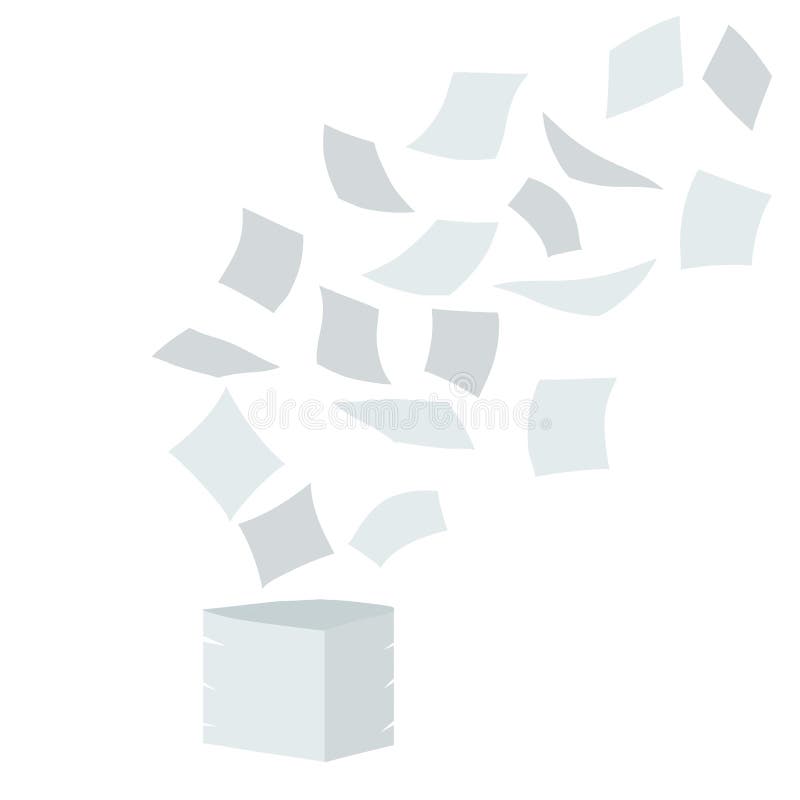 Blank Paper Sheets Falling Down Stock Illustrations – 72 Blank Paper ...