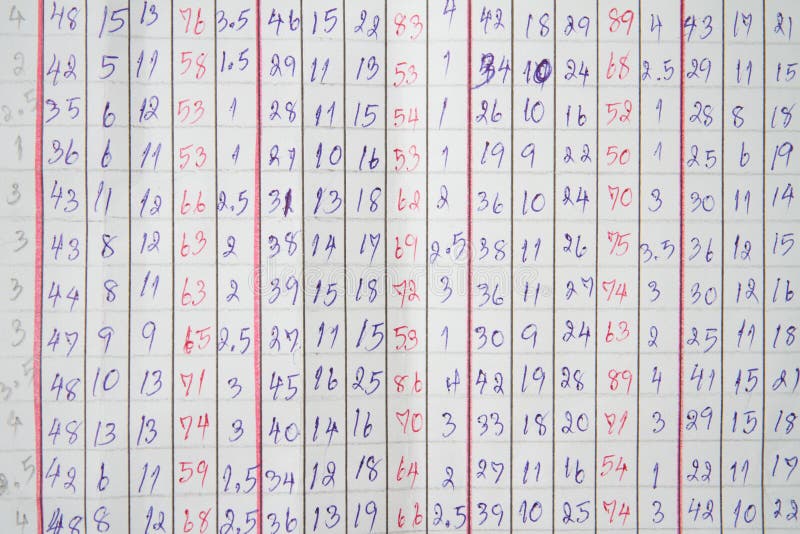 Paper is Filled with a Number Stock Photo - Image of economy, diagram ...