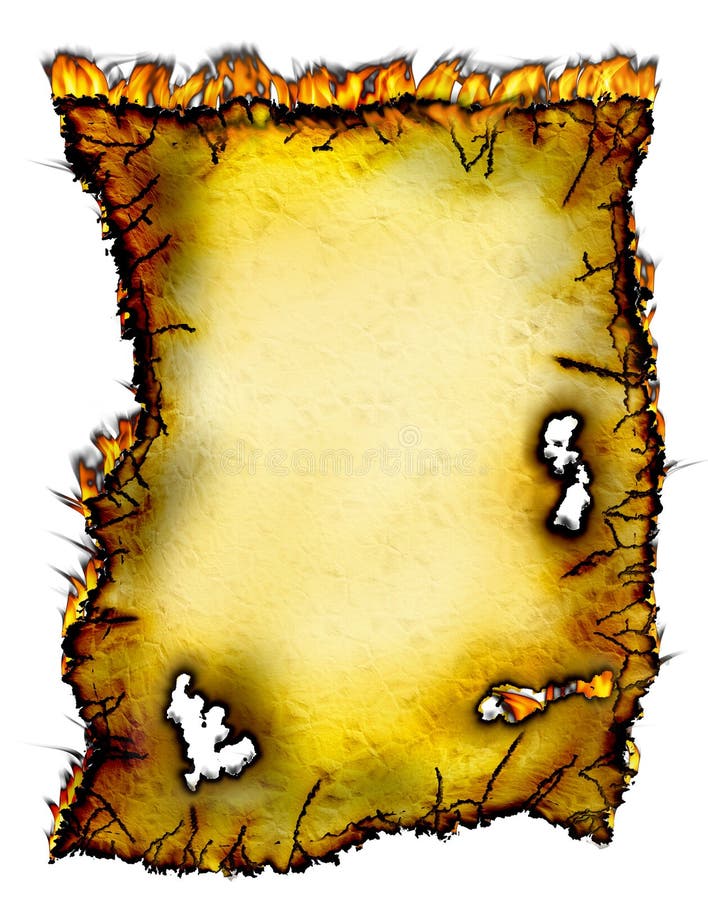 Paper with fire flames stock vector. Illustration of abstract - 26388749