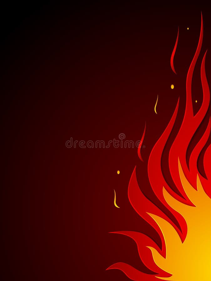 Fire card stock vector. Illustration of frame, background - 17785292