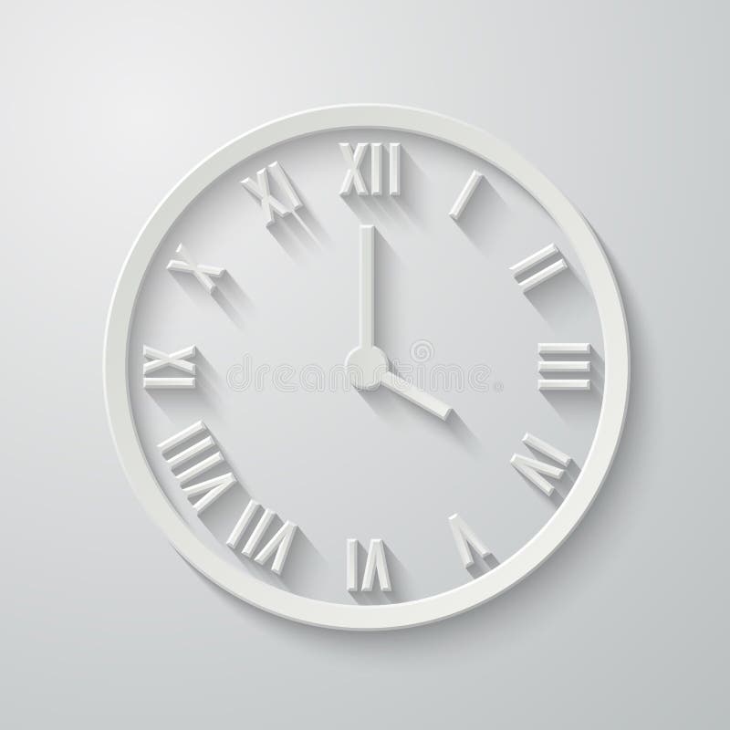 Roman Numeral Clock Vector Abstract Stock Illustrations – 98 Roman ...