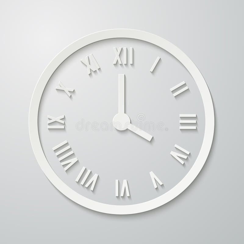 Roman Numeral Clock Vector Abstract Stock Illustrations – 120 Roman ...