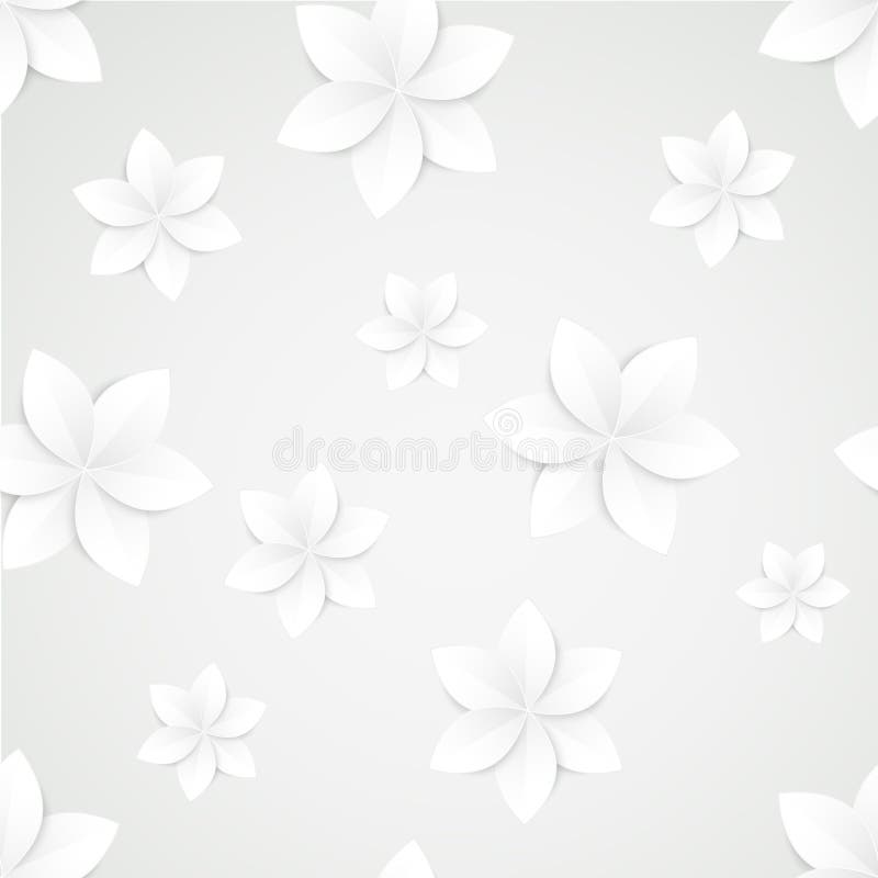 Paper floral background. stock vector. Illustration of decor - 34280822
