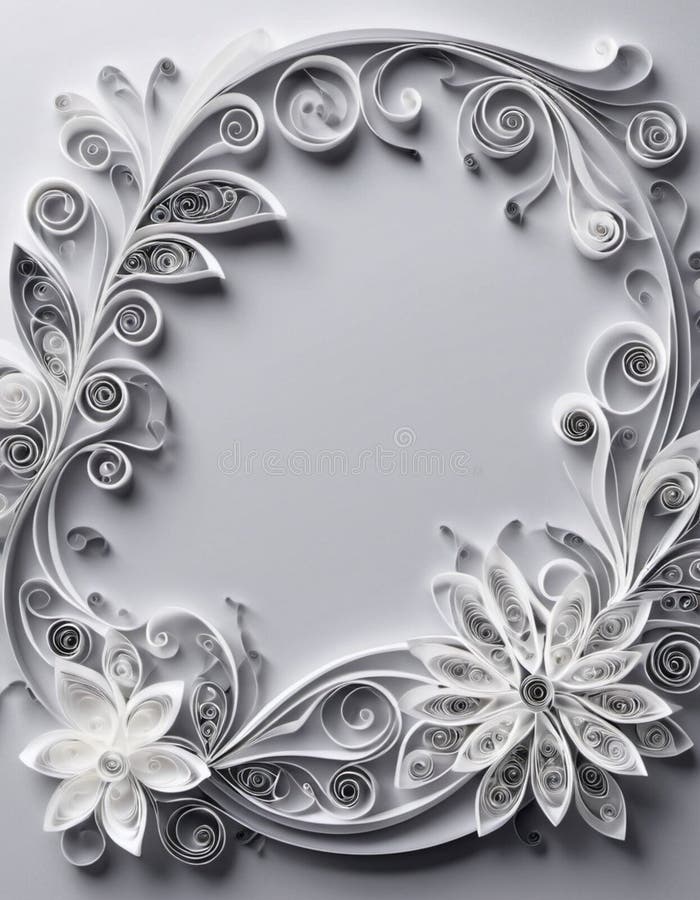 Paper Flowers Crafted Using the Quilling Technique. the Flowers are in ...