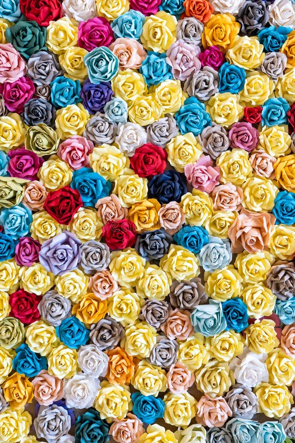 Paper Flowers Handmade Craft Creative Abstraction, Paper Rose Flowers ...