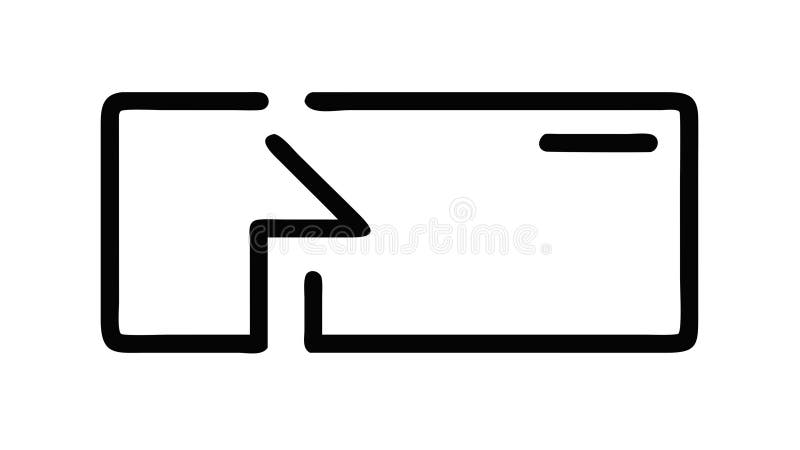 Paper with Fold Corner Outline Icon for Document, Vector Design ...