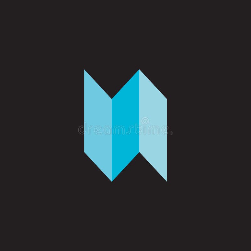 Two Fold Paper Circle Geometric Logo Vector Stock Vector - Illustration ...