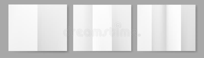 Paper with Fold Effect for Letters or Booklets Stock Illustration ...