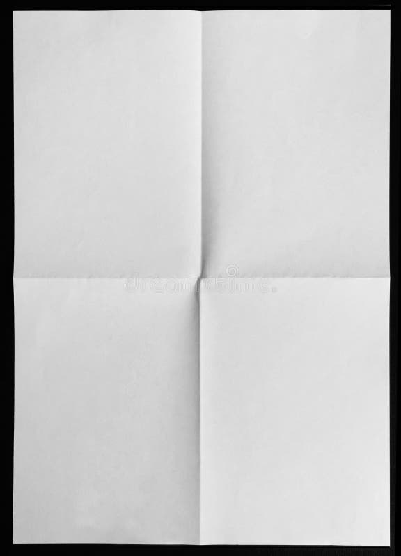Paper folded in four stock photo. Image of grungy, copy - 21477838