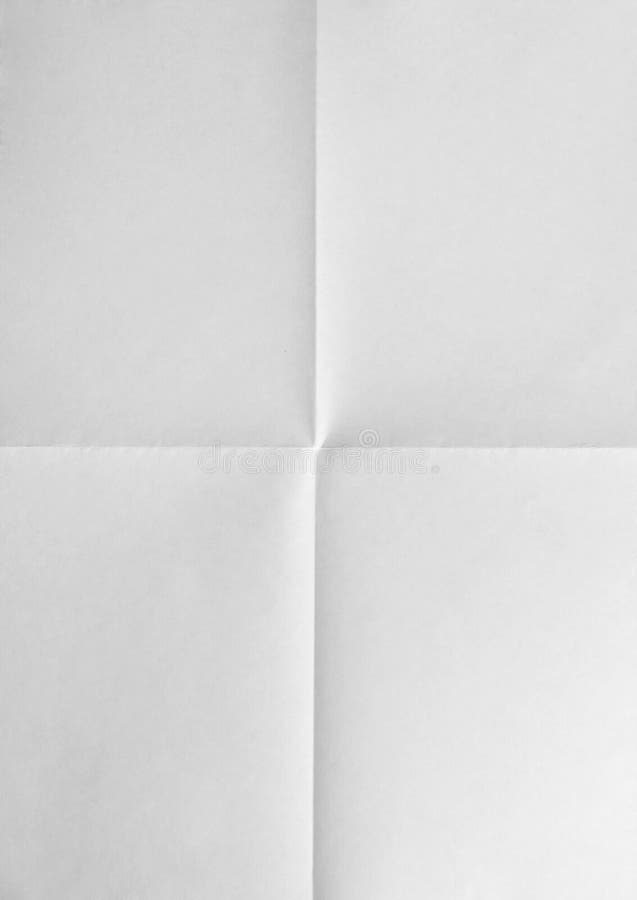 Paper folded in four stock photo. Image of sheet, paper - 25832182