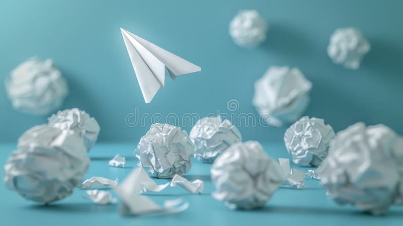 Paper Folded into the Shape of an Airplane Can Fly and the Paper Balls ...