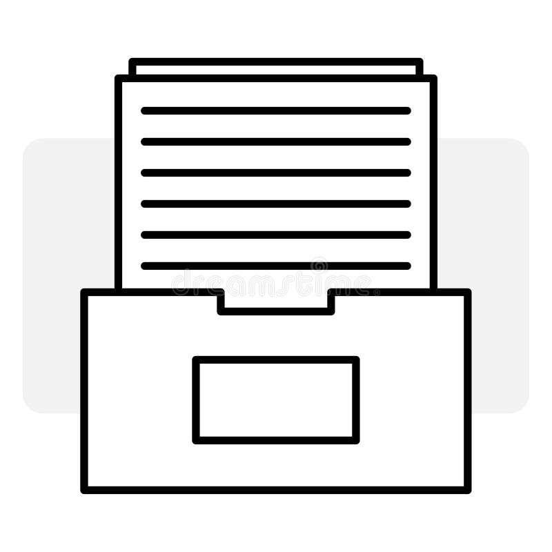 Paper Folder Icon in Flat Style. Document Concept. Flat Design. Vector ...