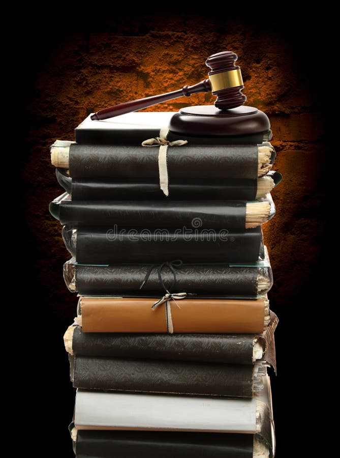 Paper folders and gavel stock photo. Image of gavel, document - 55279782