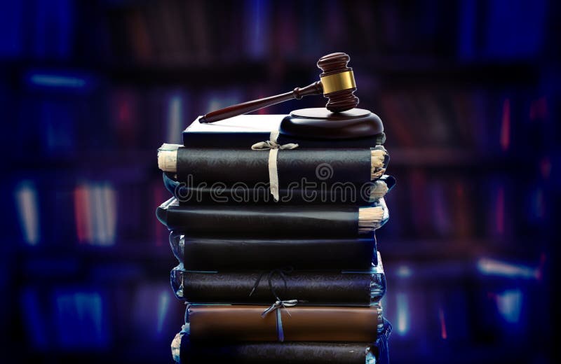 Paper folders and gavel stock image. Image of organize - 55279793