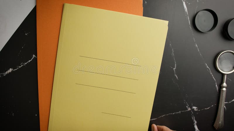 Paper Folders for Office Documents Stock Image - Image of anonymous ...