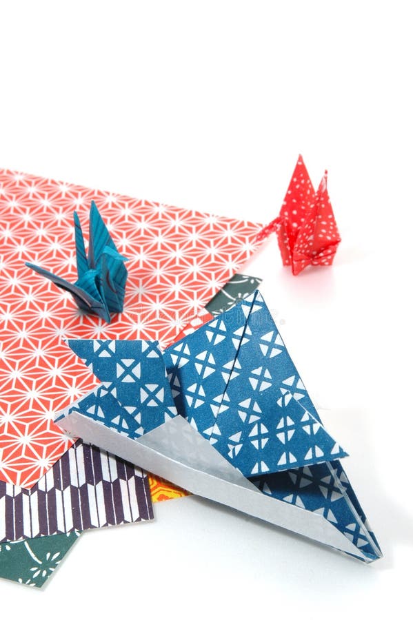 Paper folding stock image. Image of bird, creative, japanese - 12859921