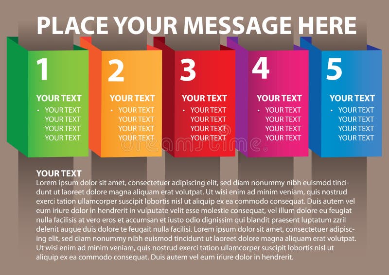 Paper folding Layout stock vector. Illustration of color - 27433895