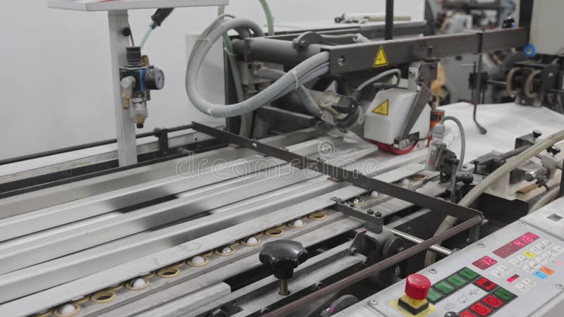 Paper Folding Machine stock footage. Video of counting - 259000478