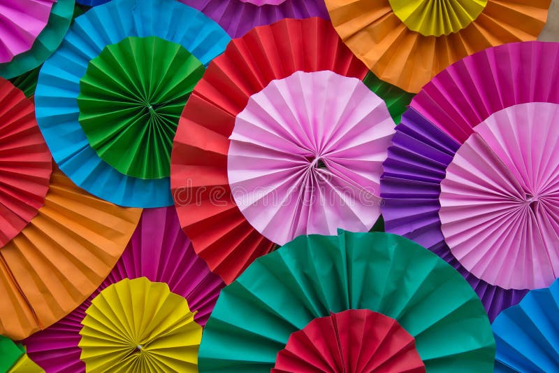 Paper Folding Multicolored Abstract for Background Stock Photo - Image ...