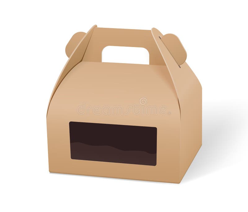 Paper Food Box Packaging Mockups Stock Vector - Illustration of food ...