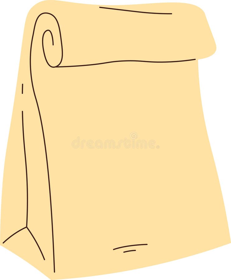 Paper Food Package stock vector. Illustration of brown - 289329480