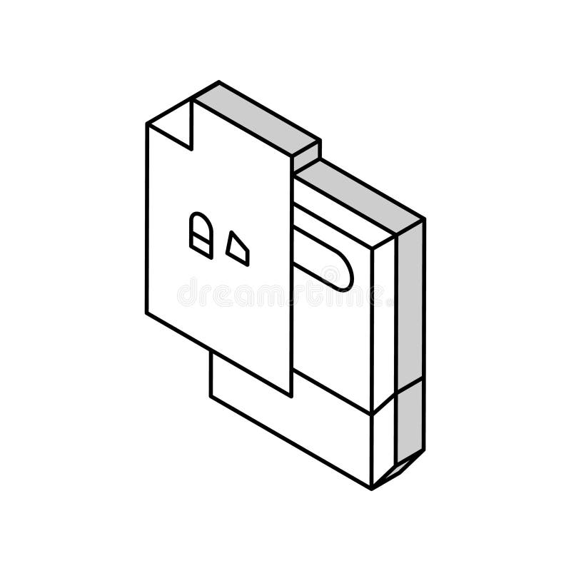 A4 Paper Format Isometric Icon Vector Illustration Stock Vector ...