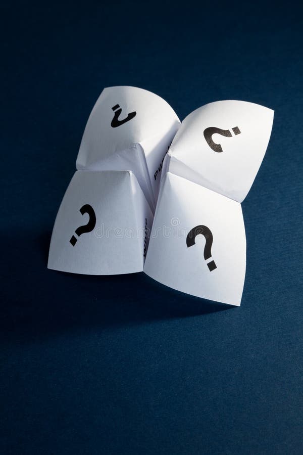 Paper Fortune Teller stock photo. Image of fortune, concept - 247065534