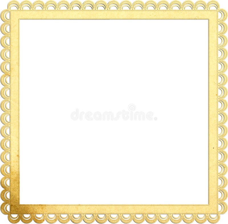 Paper Frame with Beautiful Vintage Edges Stock Illustration ...