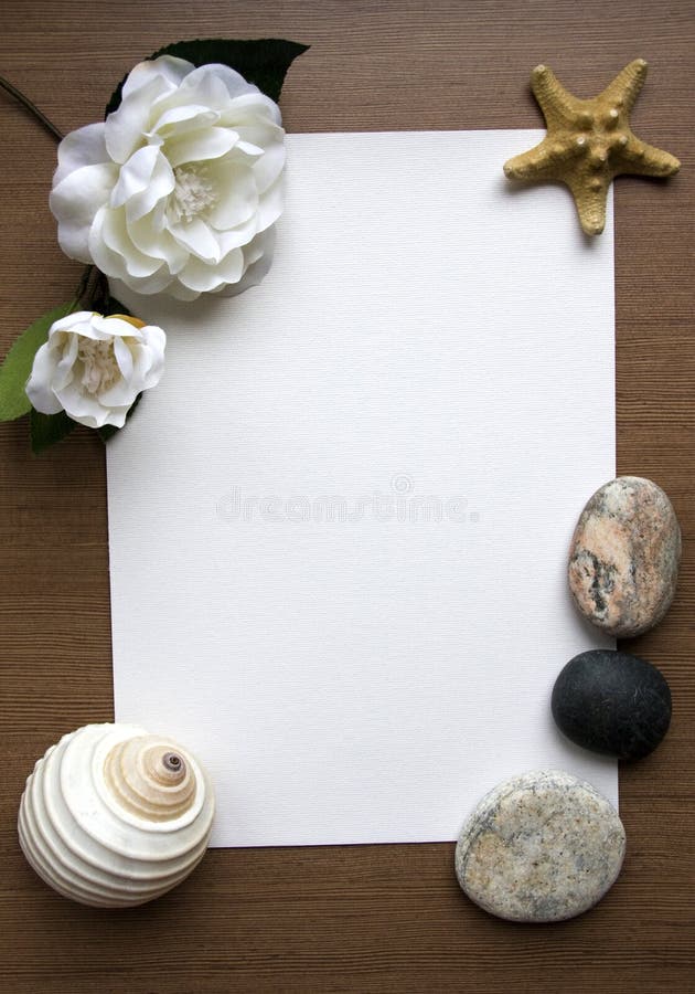 Paper Frame stock image. Image of white, vertical, starfish - 7536581