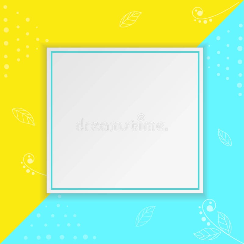 Paper Frame on Bright Background Stock Vector - Illustration of design ...