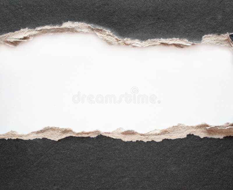 Paper Frame with the Fragmentary Edges Stock Image - Image of injured ...