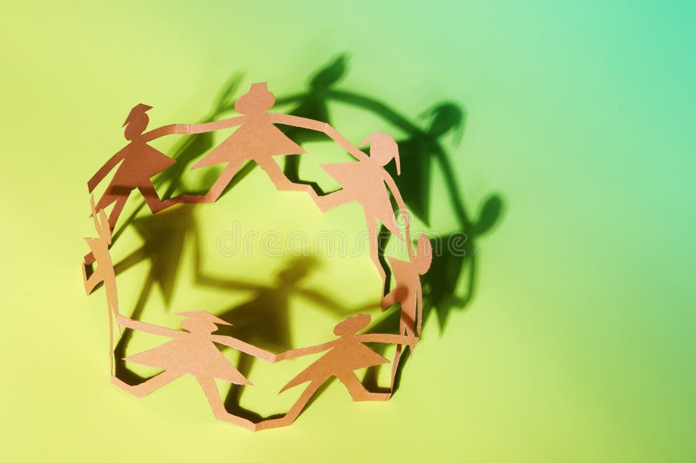 Paper friendship stock image. Image of paper, shadows - 3698665