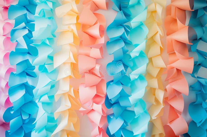 Paper Garland Backdrop for a Photo Booth Stock Photo - Image of booth ...