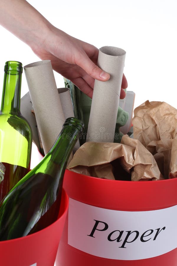 Glass, Paper, Metal and Plastic Stock Photo - Image of plastic, danger ...