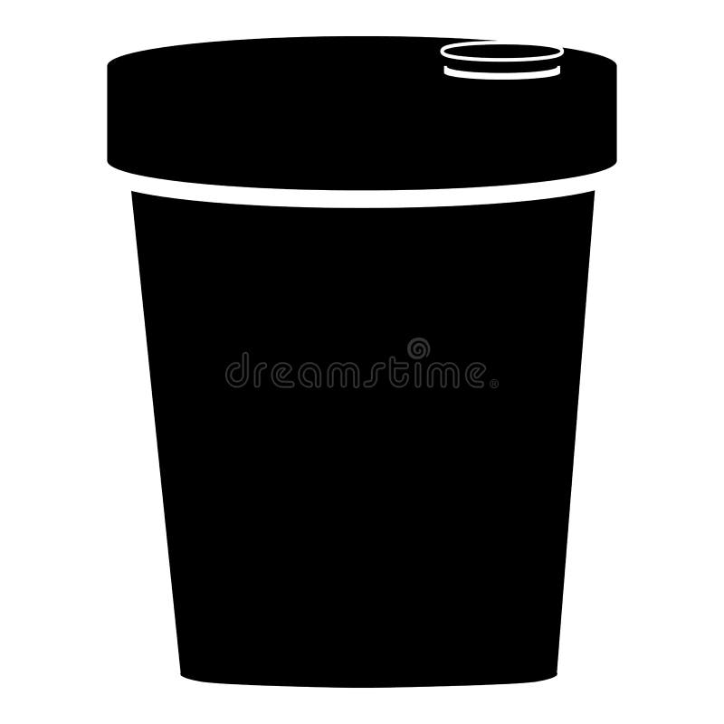 Paper Glass Icon, Simple Style Stock Vector - Illustration of single ...