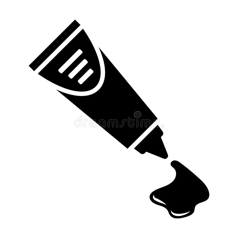 Paper Glue Icon stock vector. Illustration of stationery - 376224849