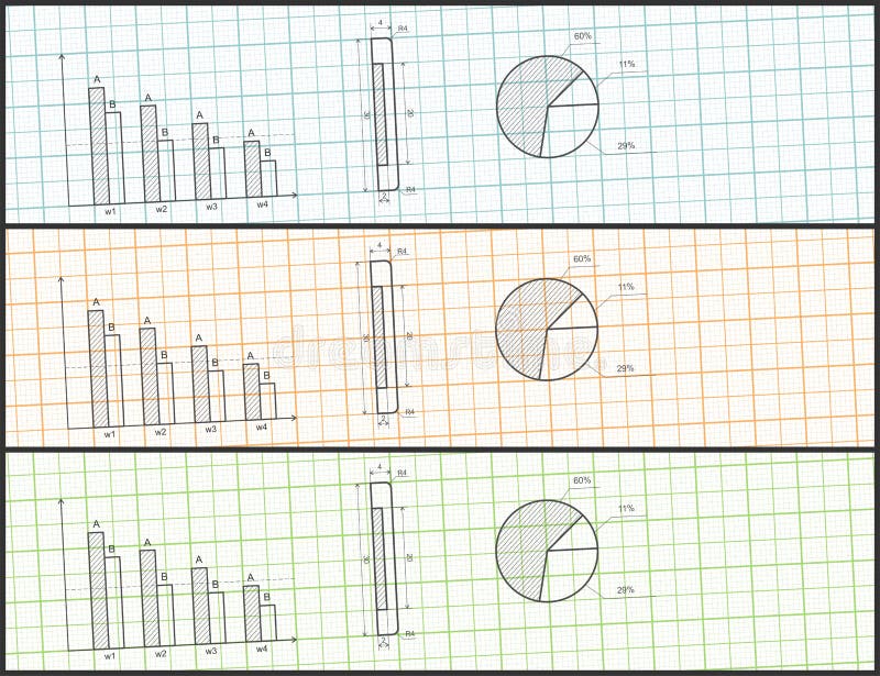 Paper graph banner stock illustration. Illustration of banner - 39429970