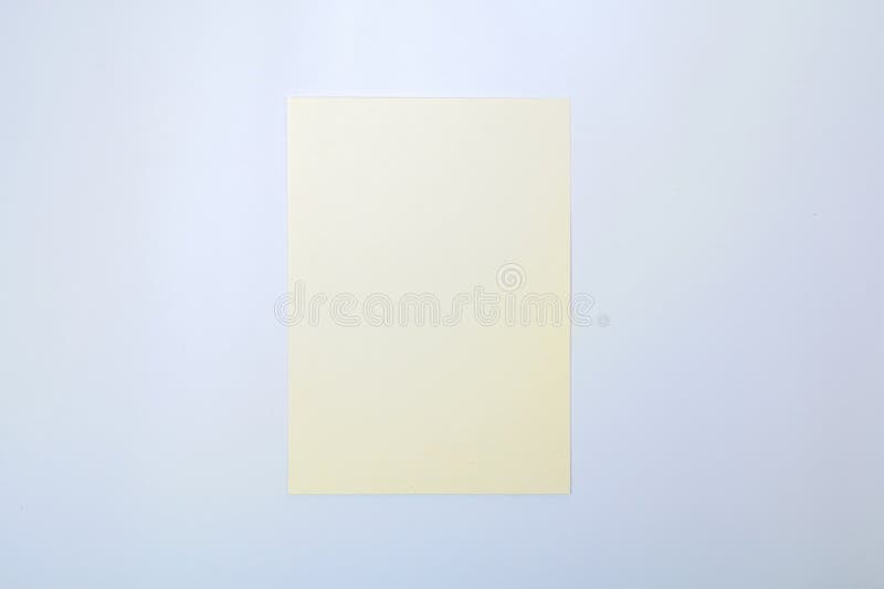 A5 Paper Greeting Card Mockup on Wooden Background Stock Image - Image ...