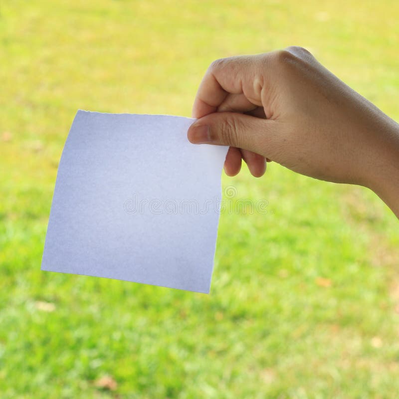 Paper in Hand Texture Background, Copy Space for Your Text. Stock Photo ...