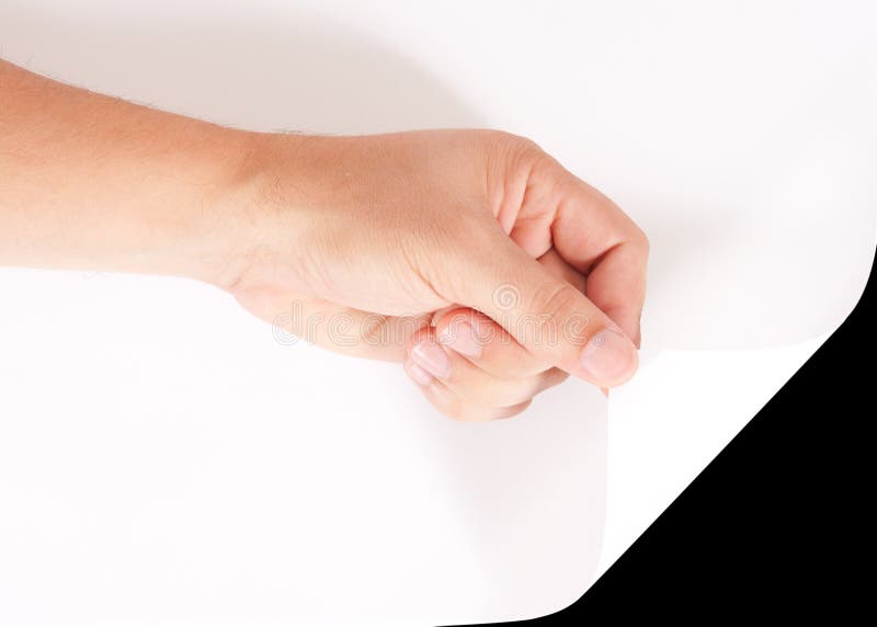 Paper stock photo. Image of advertisement, hand, commerce - 30863056