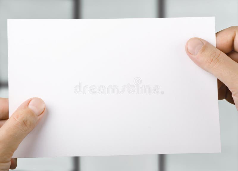 Paper in hands stock photo. Image of poster, information - 22507748