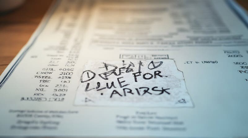 Marked Up Document stock illustration. Illustration of number - 395600800